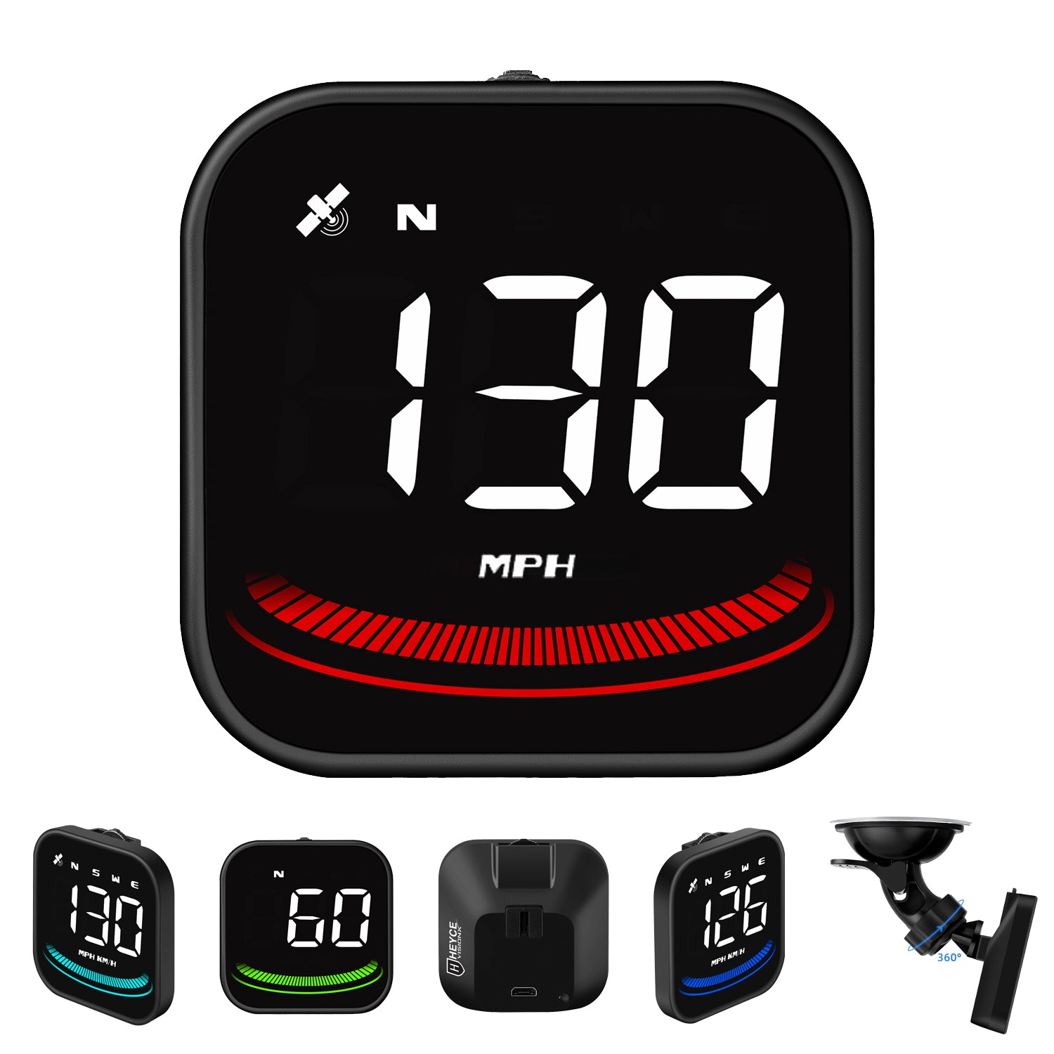 VisionX Car Head-Up Display, MPH Speedometer HUD Suction cup – HEYCE