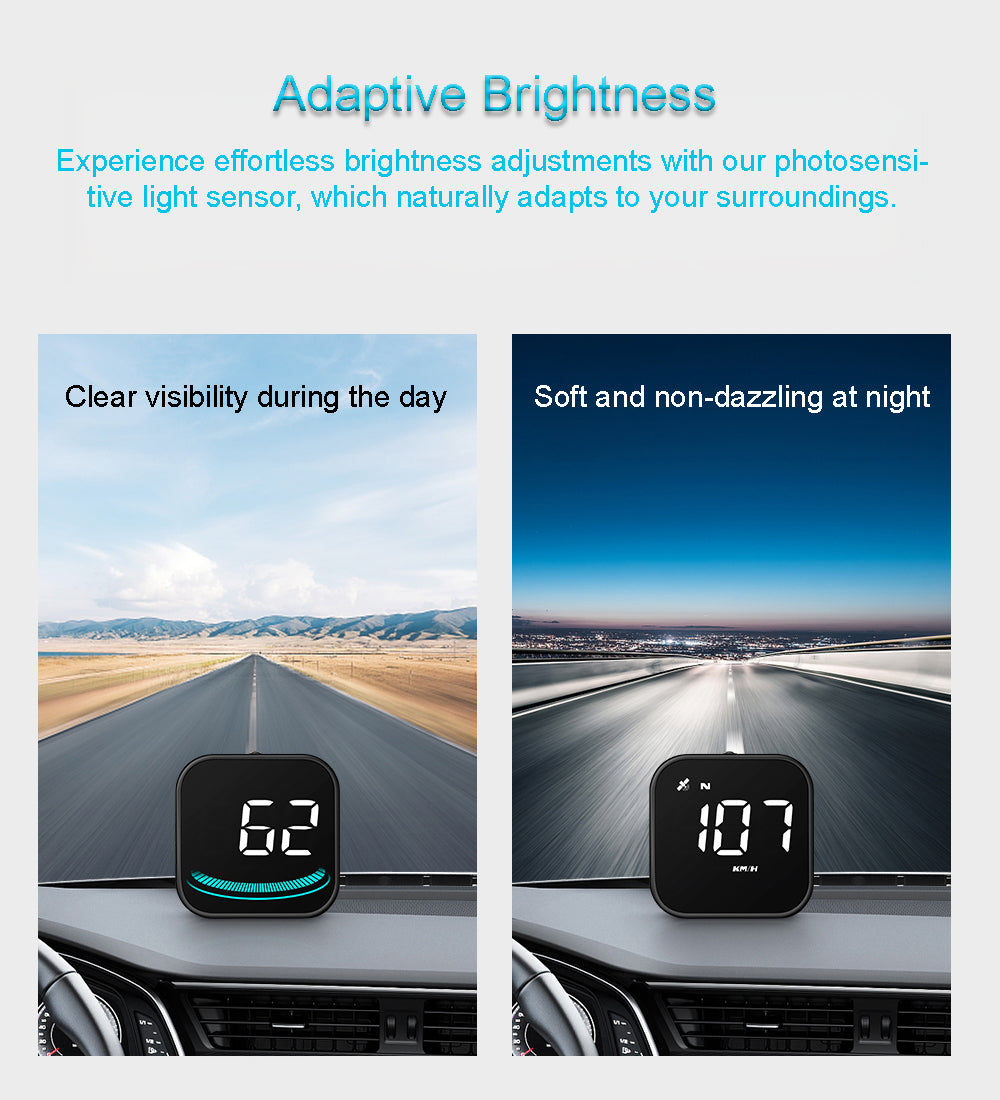 VisionX Car Head-Up Display, MPH Speedometer HUD Suction cup – HEYCE